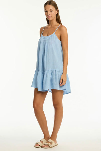 Sea Level Sunset Short Sundress Cornflower | ATAMIRA Online Store NZ ...